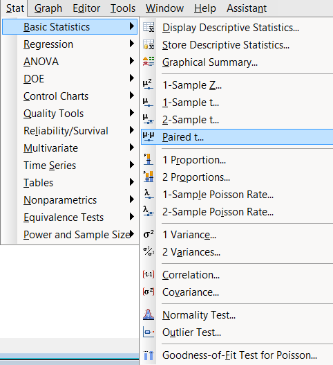 Paired t Test with Minitab - Lean Sigma Corporation