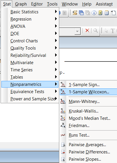 One Sample Wilcoxon Test with Minitab - Lean Sigma Corporation