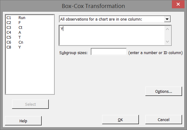 Box Cox Transformation with Minitab - MBizM Group